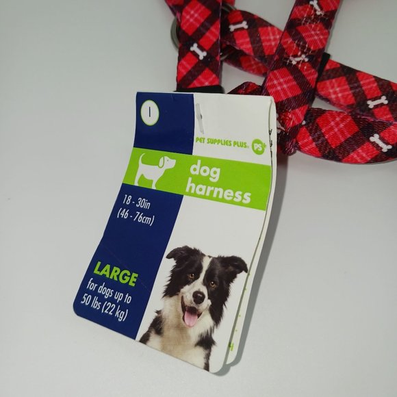 PET SUPLIES PLUS | Dog | Pet Suplies Plus Dog Redwhite Large Harnes ...